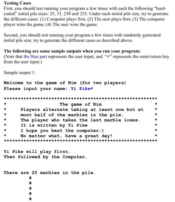 Solved Problem Statement: In a game named Nim, two or more | Chegg.com