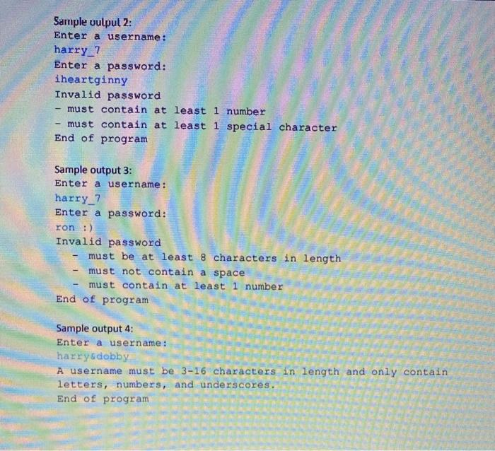 Solved Write a program named AccountsignUp that simulates | Chegg.com