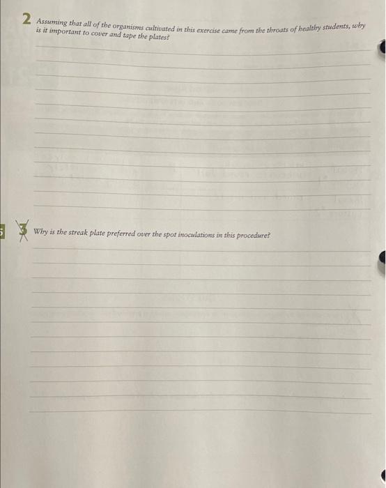 Solved Name Date Lab Section I was present and performed | Chegg.com