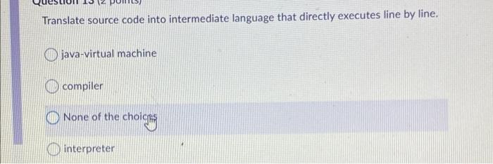 Solved Translate source code into intermediate language that | Chegg.com