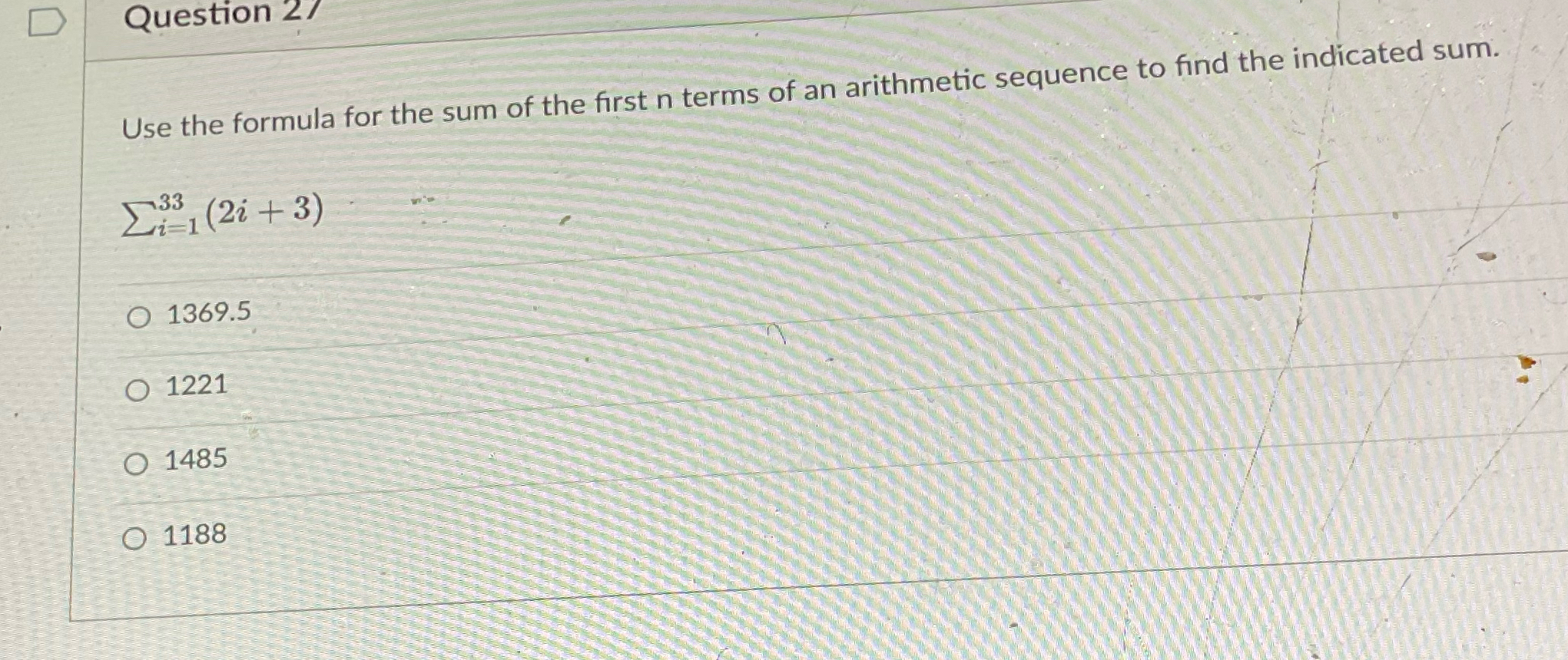 Question 2/Use the formula for the sum of the first n | Chegg.com