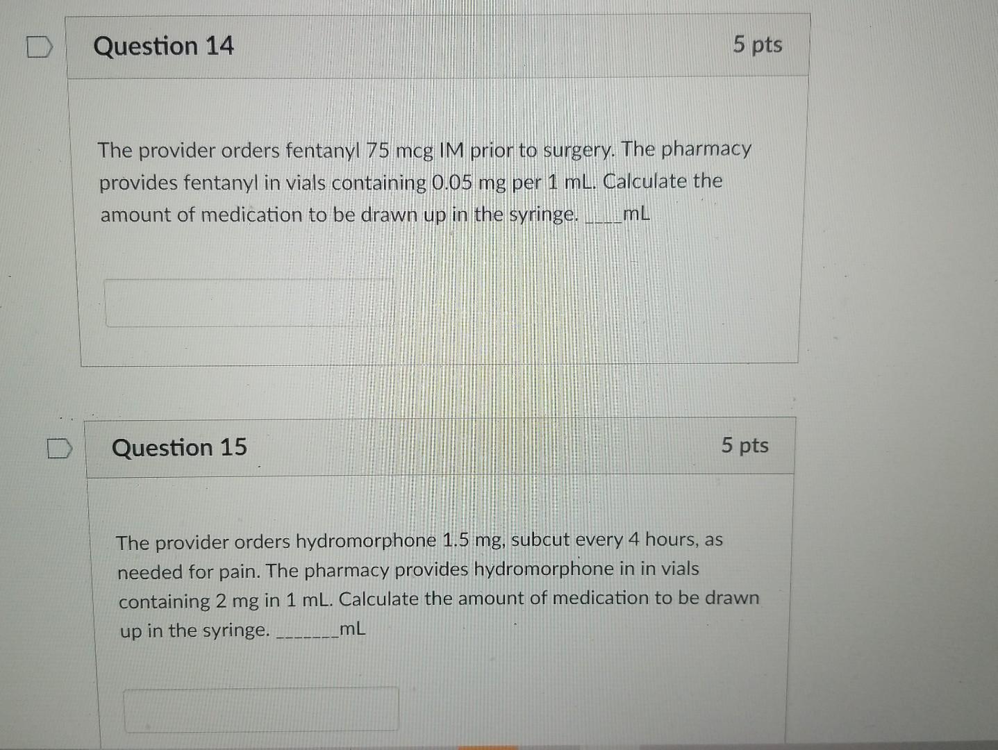 Solved can you please help me solve these pharmacology | Chegg.com