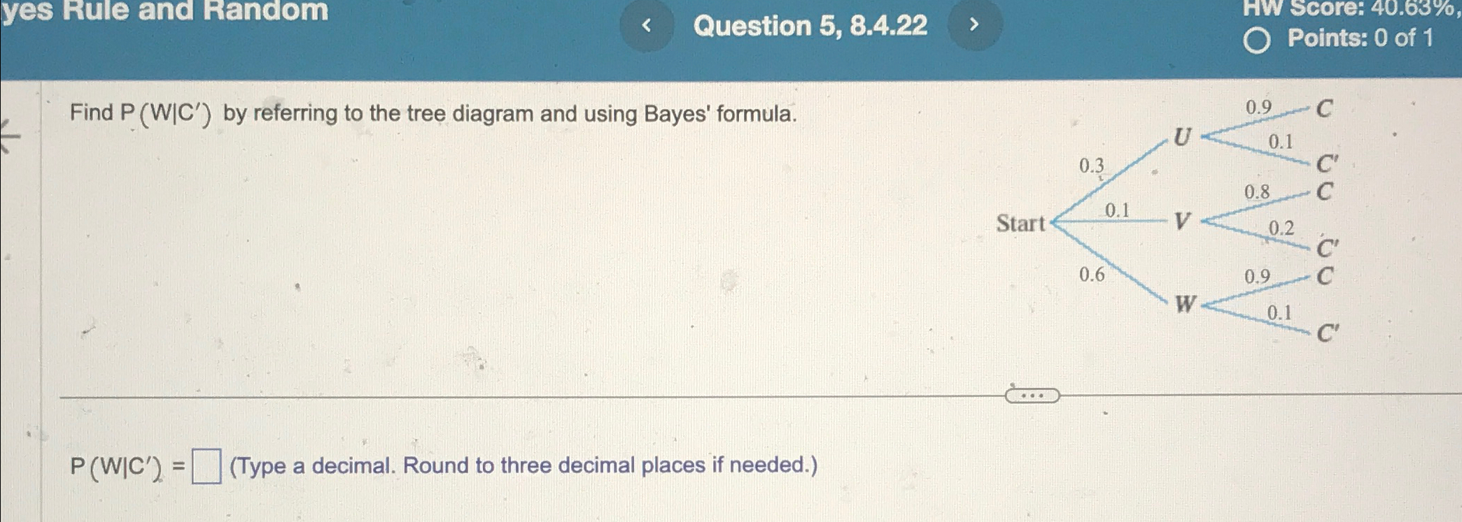 Solved yes Rule and RandomQuestion 5, 8.4.22HW Score: | Chegg.com
