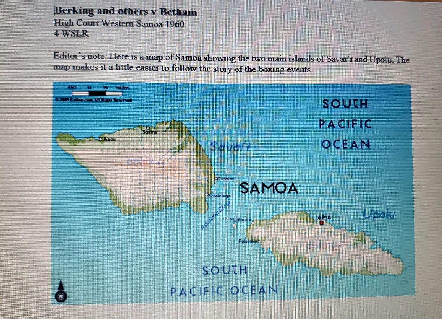 Berking and others v Betham High Count Westem Samoa | Chegg.com