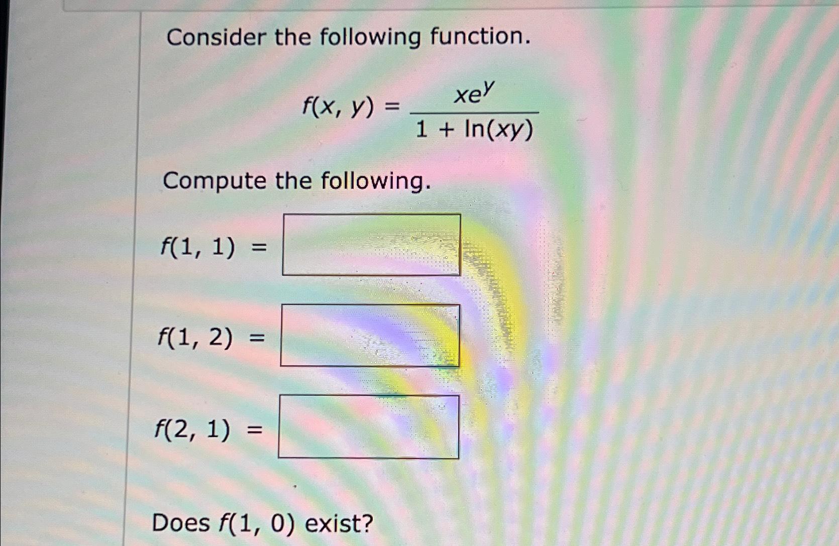 Solved Consider the following | Chegg.com