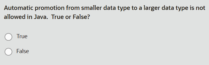 Solved Automatic promotion from smaller data type to a | Chegg.com