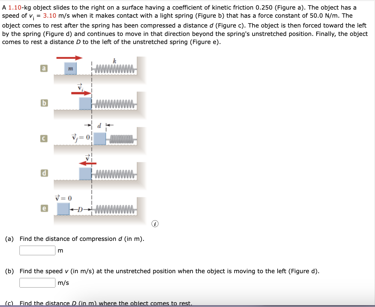 Solved A 1 10 Kg ﻿object Slides To The Right On A Surface