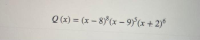 Solved Q X X−8 8 X−9 5 X 2 6