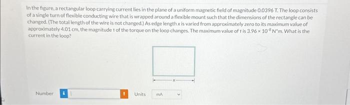 Solved In the figure, a rectangular loop carrying current | Chegg.com