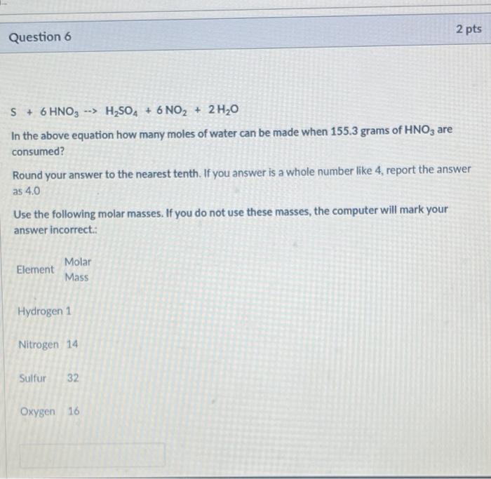 Solved D Question 10 2 pts For the reaction 2HNO3 + Mg(OH)2 | Chegg.com