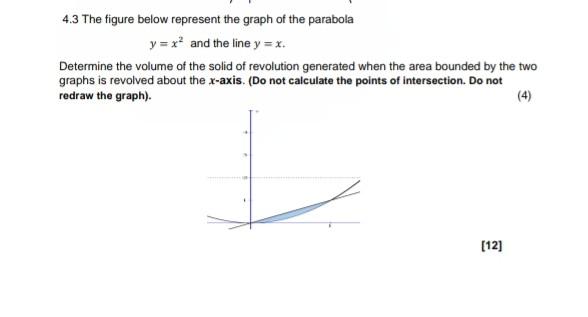 Solved 4.3 The figure below represent the graph of the | Chegg.com