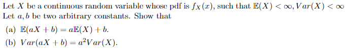 Solved Let x ﻿be a continuous random variable whose pdf is | Chegg.com