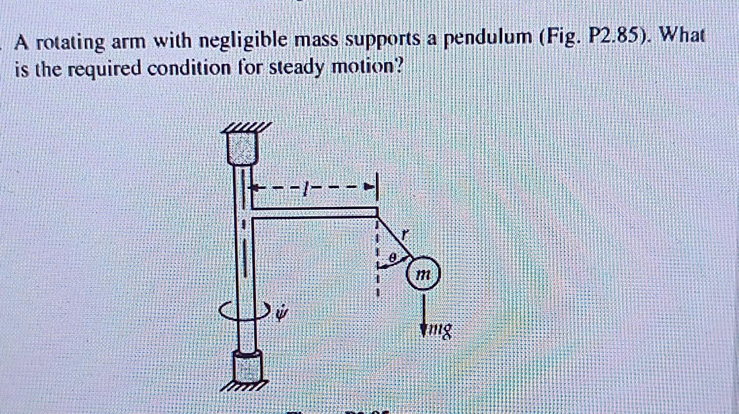 Solved A rotating arm with negligible mass supports a | Chegg.com