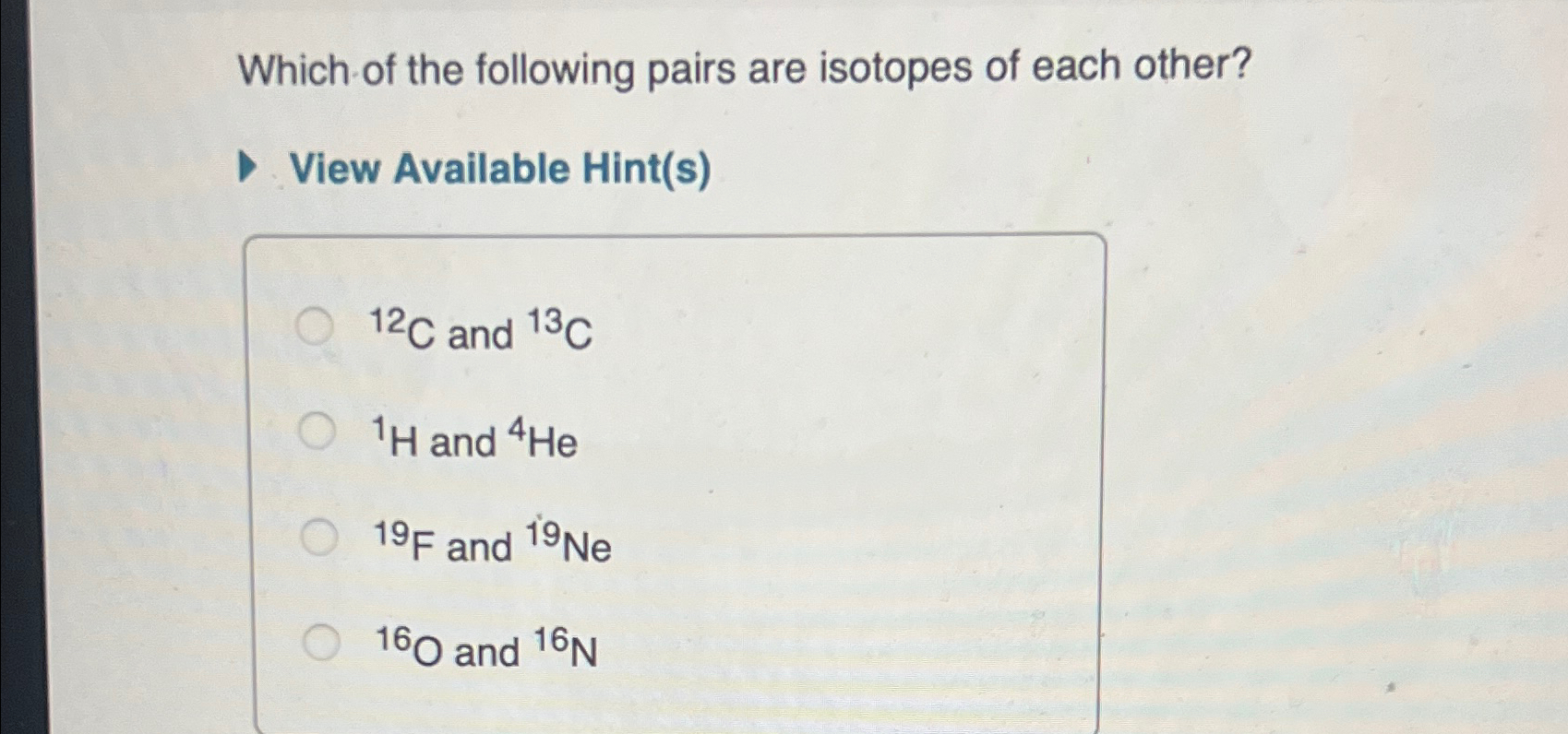 Solved Which of the following pairs are isotopes of each | Chegg.com