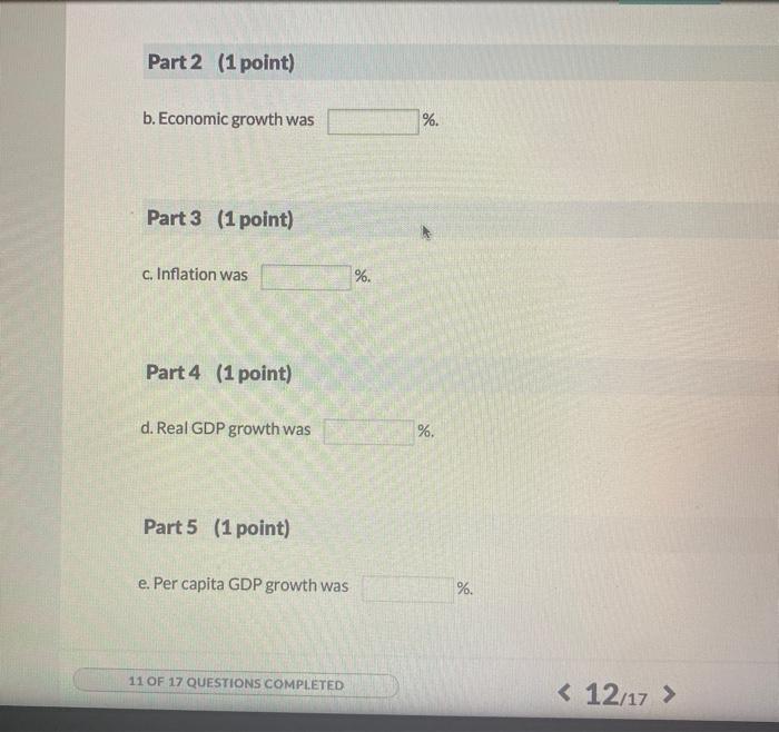 Solved Part 1 (1 point) See Hint Suppose that nominal GDP | Chegg.com