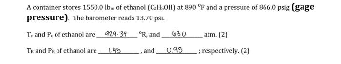 Solved solve Z^o and Z^' with the tables of pitzer provide, | Chegg.com