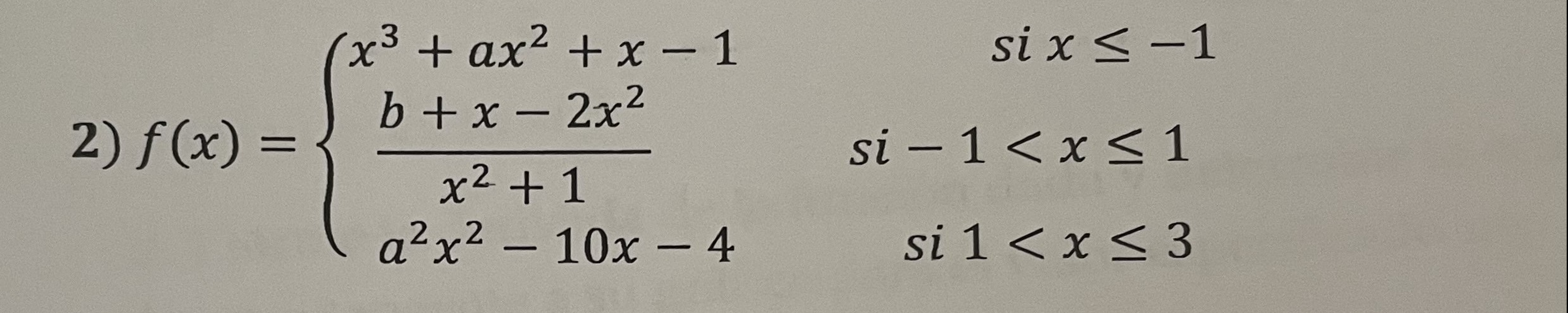 Solved Find the constant a, ﻿or the constants a and b, ﻿such | Chegg.com