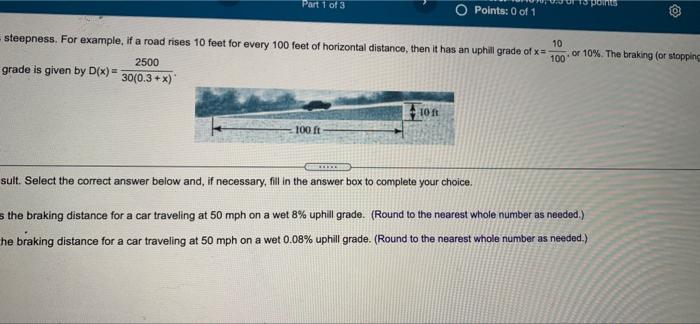 Solved Part 1 of 3 O Points: 0 of 1 steepness. For example, | Chegg.com