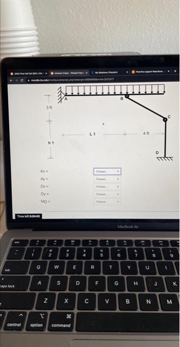 Solved Determine The Magnitude And Direction Of All Support