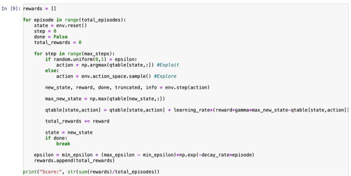 Solved i got an error when i run In[9], how can i fix it? | Chegg.com