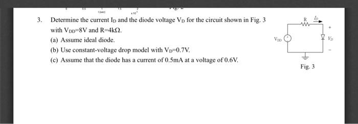 Solved 3. Determine the current ID and the diode voltage VD | Chegg.com