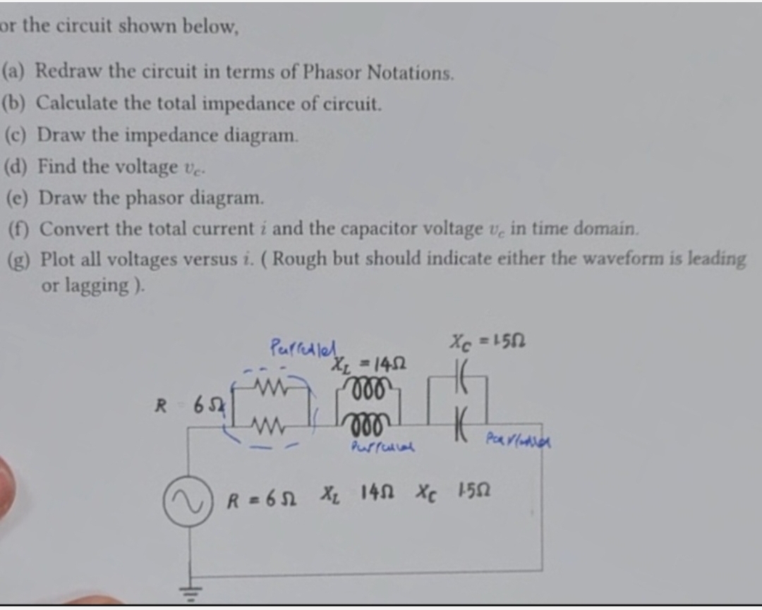 How to solve or the circuit shown below,(a) ﻿Redraw | Chegg.com