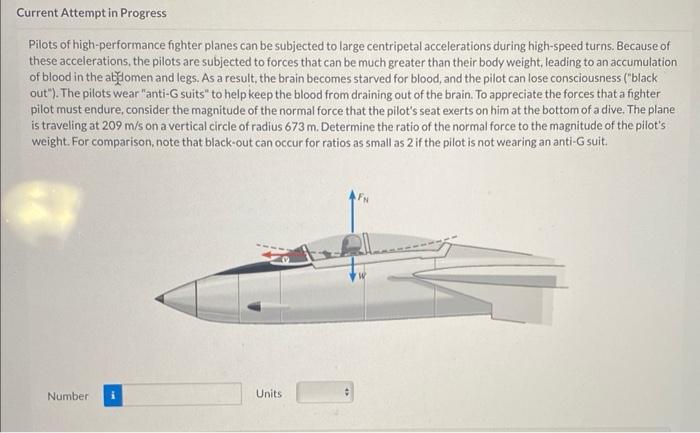 Solved Pilots of high-performance fighter planes can be | Chegg.com