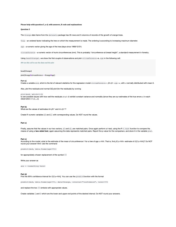 Solved Please help with question S, ﻿a-d, ﻿with answers, R | Chegg.com