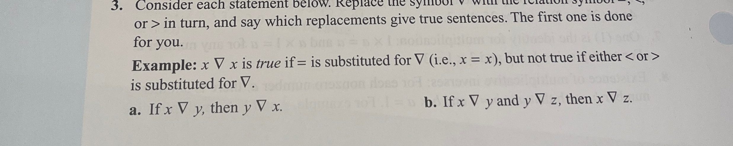 Solved or > ﻿in turn, and say which replacements give true | Chegg.com