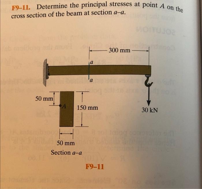 Solved 9_46. 9-47. Solve Prob. 9-11 using Mohr's circle. | Chegg.com