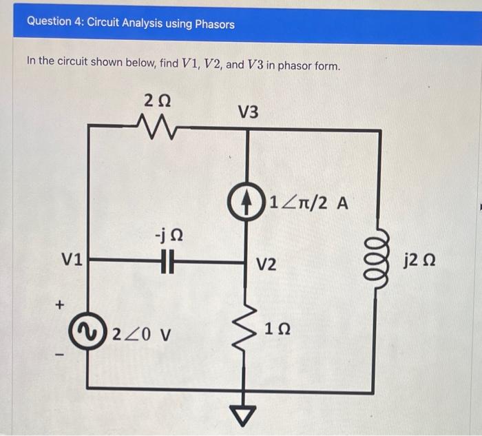 Solved In the circuit shown below, find V1,V2, and V3 in | Chegg.com