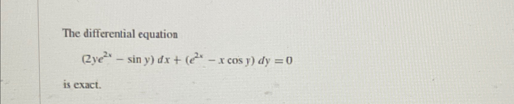 Solved The differential | Chegg.com