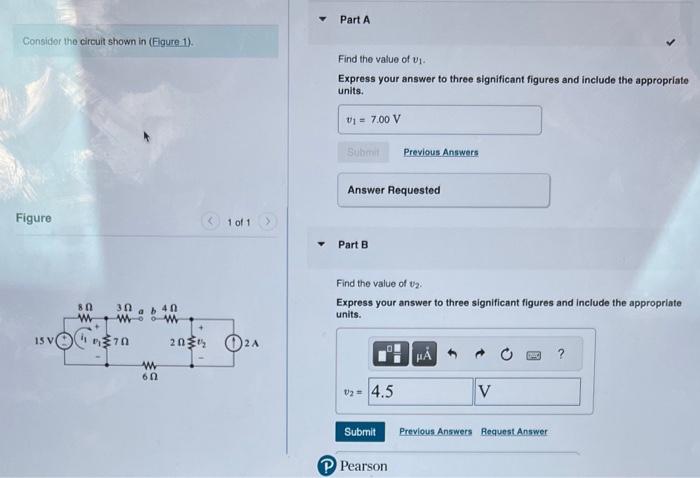 Solved Consider the circuit shown in (Eigure 1). Find the | Chegg.com