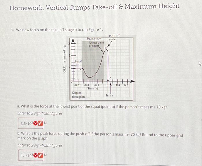 Solved Homework: Vertical Jumps Take-off \& Maximum Height | Chegg.com