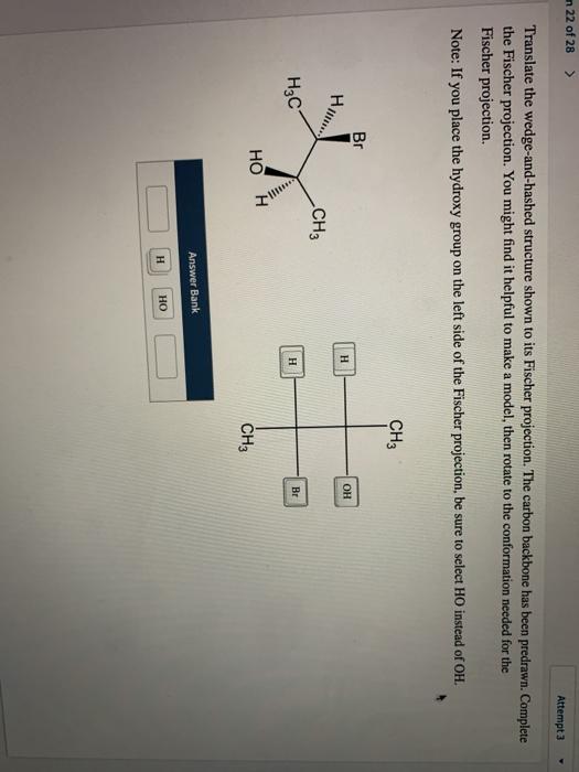 Solved n 22 of 28 > Attempt 3 Translate the wedge-and-hashed | Chegg.com