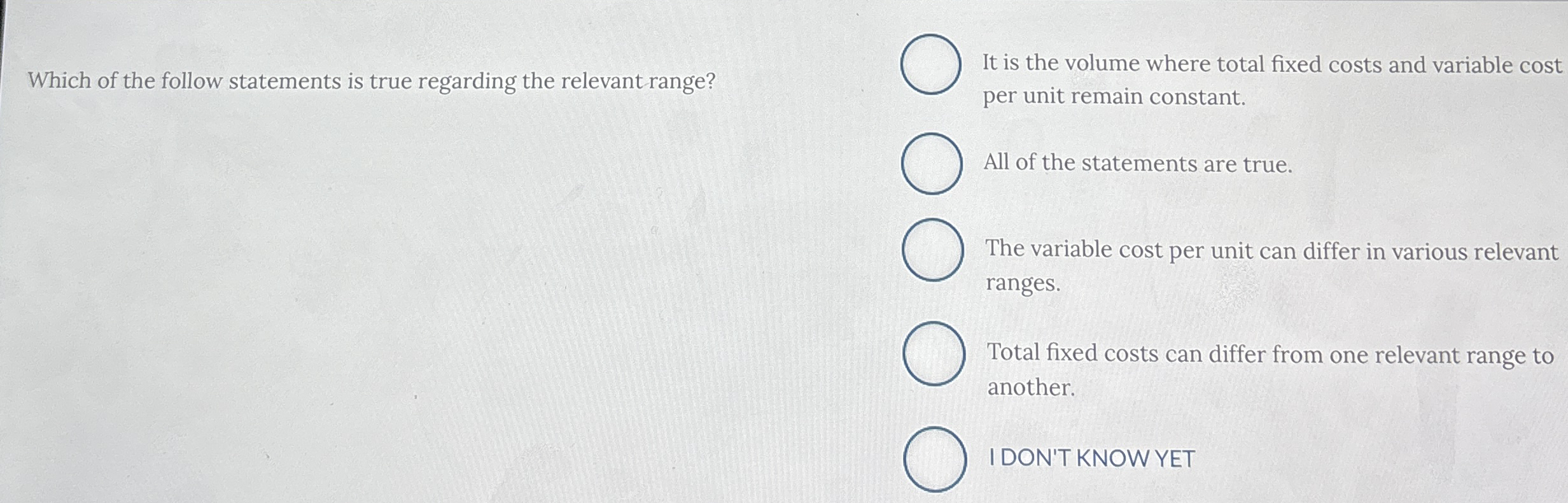 Solved Which of the follow statements is true regarding the | Chegg.com