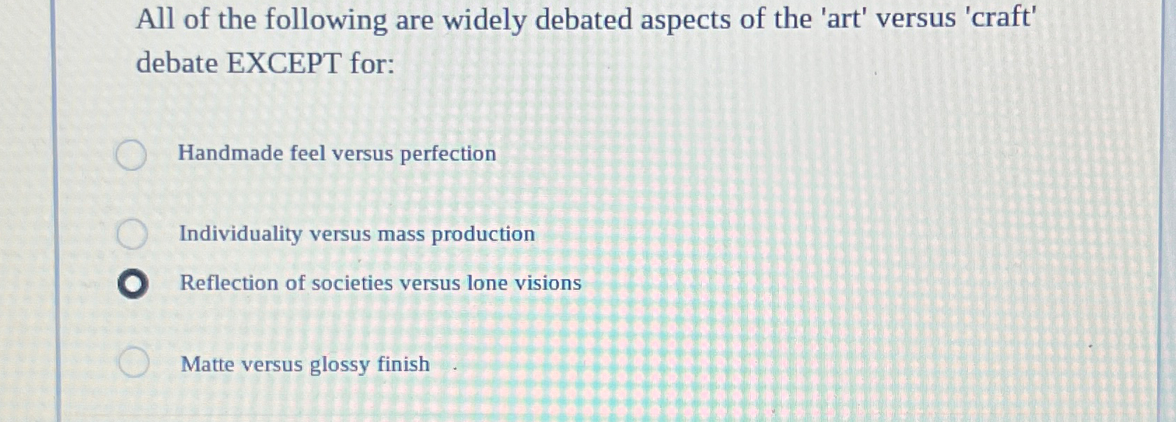 Solved All of the following are widely debated aspects of | Chegg.com