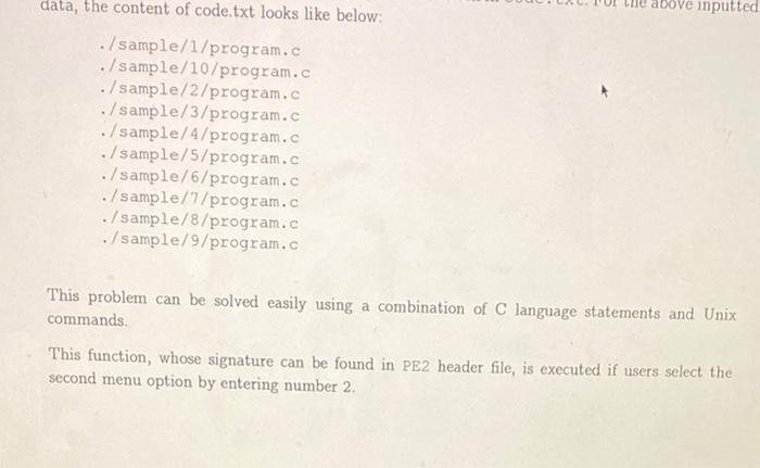 Problem Description: This program is a menu-based | Chegg.com
