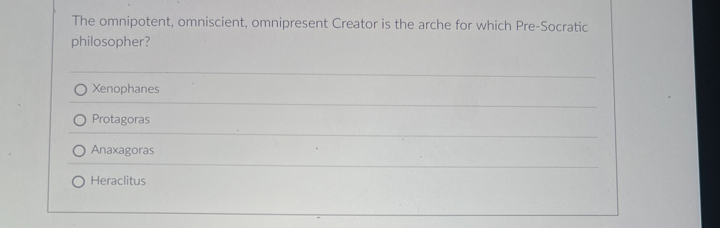 Solved The omnipotent, omniscient, omnipresent Creator is | Chegg.com