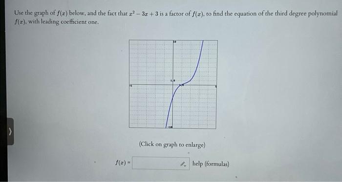 Solved Use the graph of f(x) below, and the fact that | Chegg.com