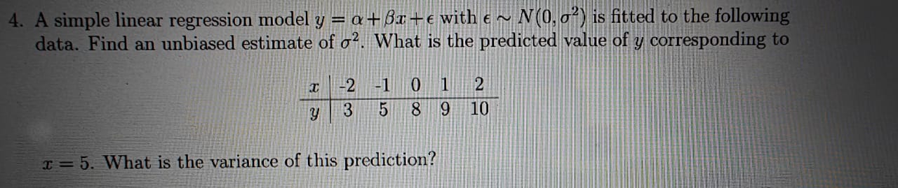 Solved A simple linear regression model y = \alpha +\beta | Chegg.com