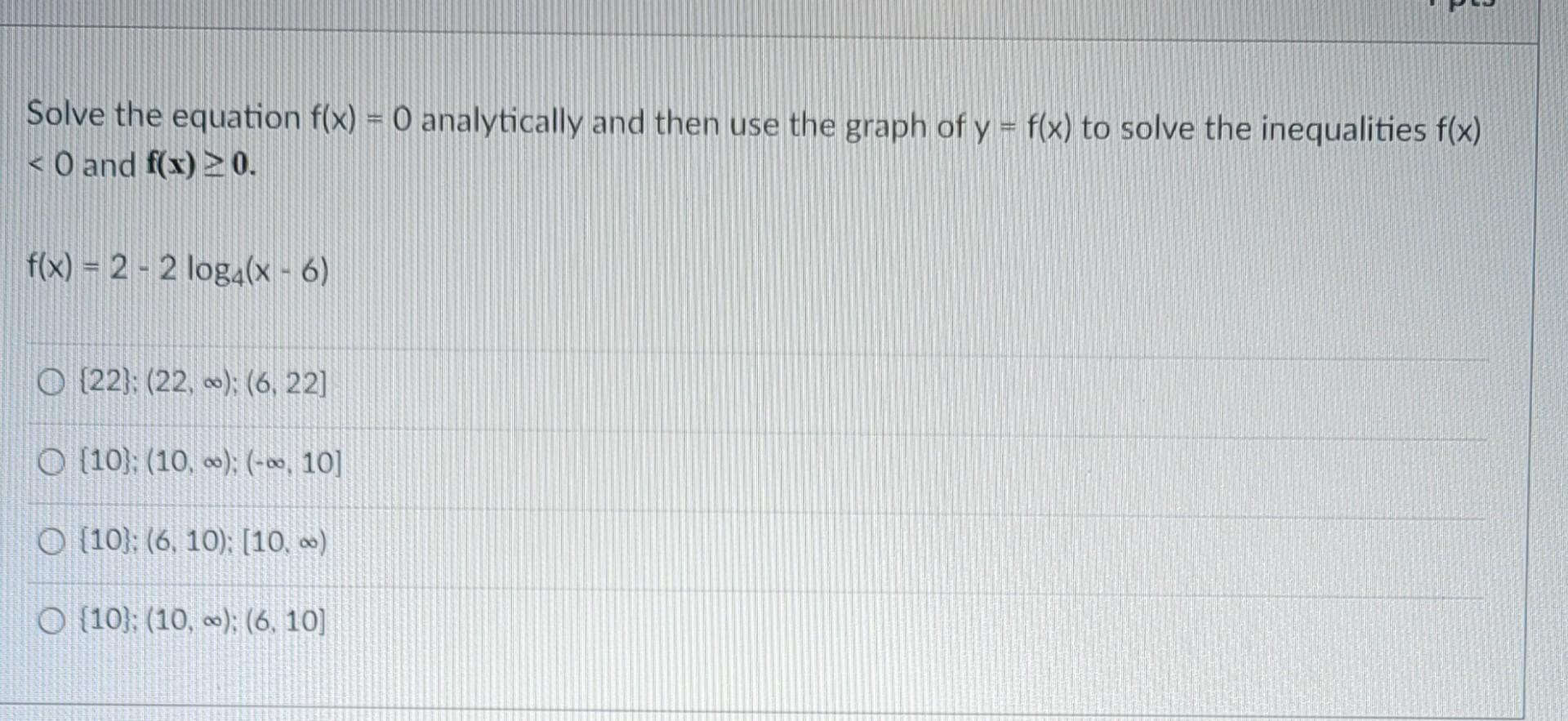 Solved Solve the equation f(x)=0 analytically and then use | Chegg.com