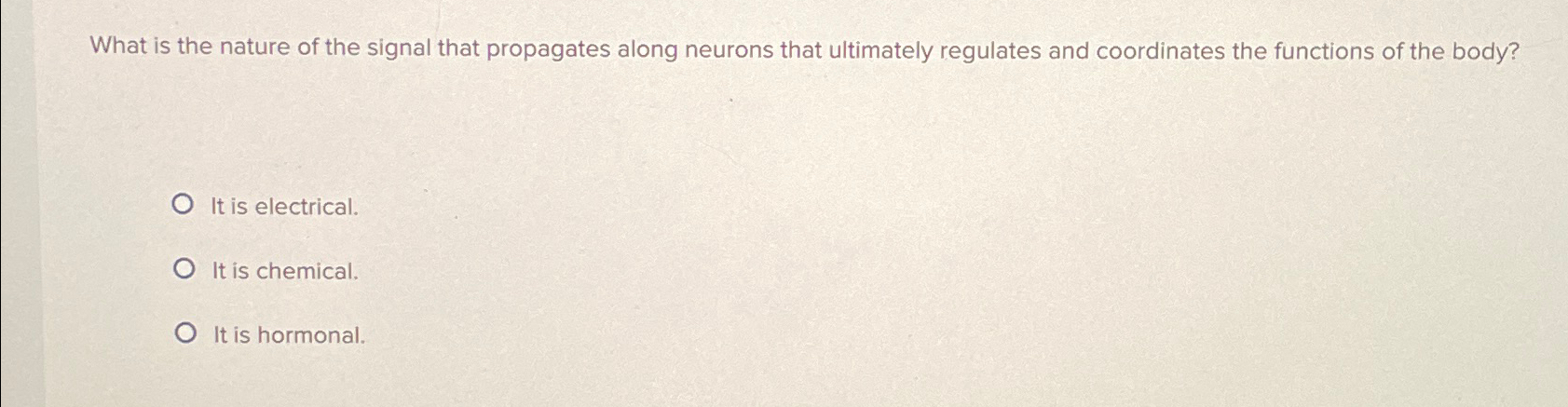 Solved What is the nature of the signal that propagates | Chegg.com