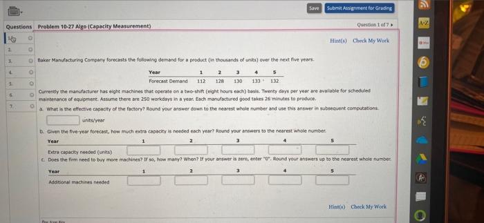 Solved Save Submit Assignment For Grading Question Of 7 A Z 6046