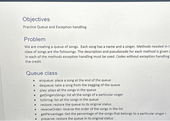 Solved - reverseOrder: reverse the order of the songs in the | Chegg.com