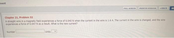 Solved ment FULL SCREEN PRINTER VERSION BACK NE Chapter 21, | Chegg.com