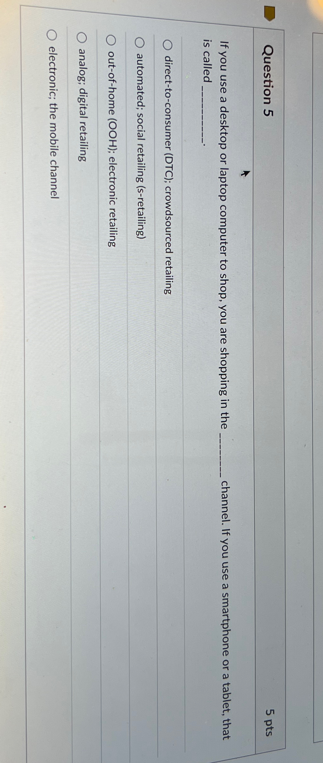 Solved Question 55 ﻿ptsIf you use a desktop or laptop | Chegg.com