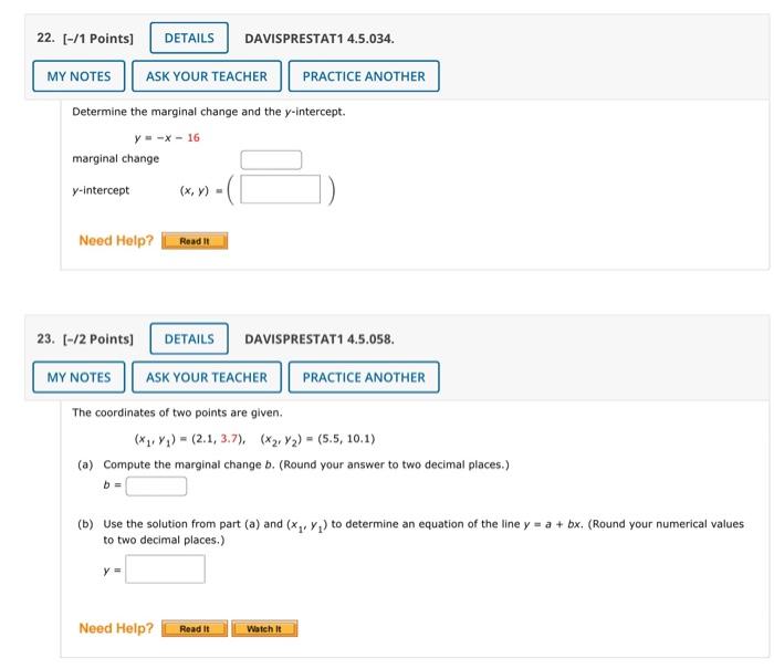 Solved 20. [-/1 Points) DETAILS DAVISPRESTAT1 4.5.064. MY | Chegg.com
