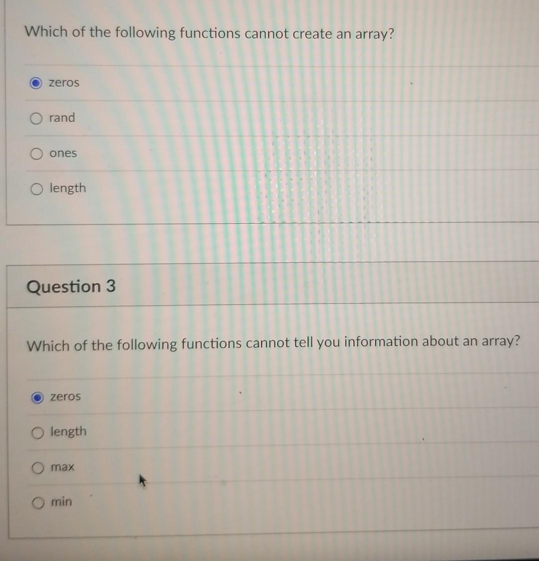 Solved Which of the following functions cannot create an | Chegg.com