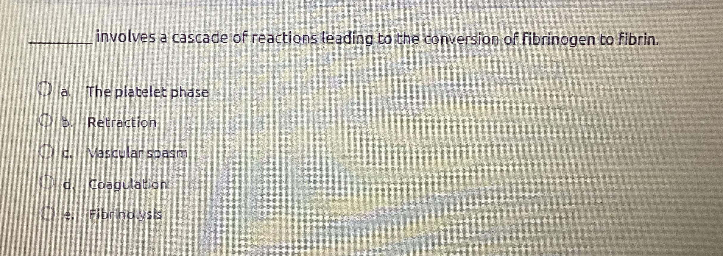 Solved involves a cascade of reactions leading to the | Chegg.com